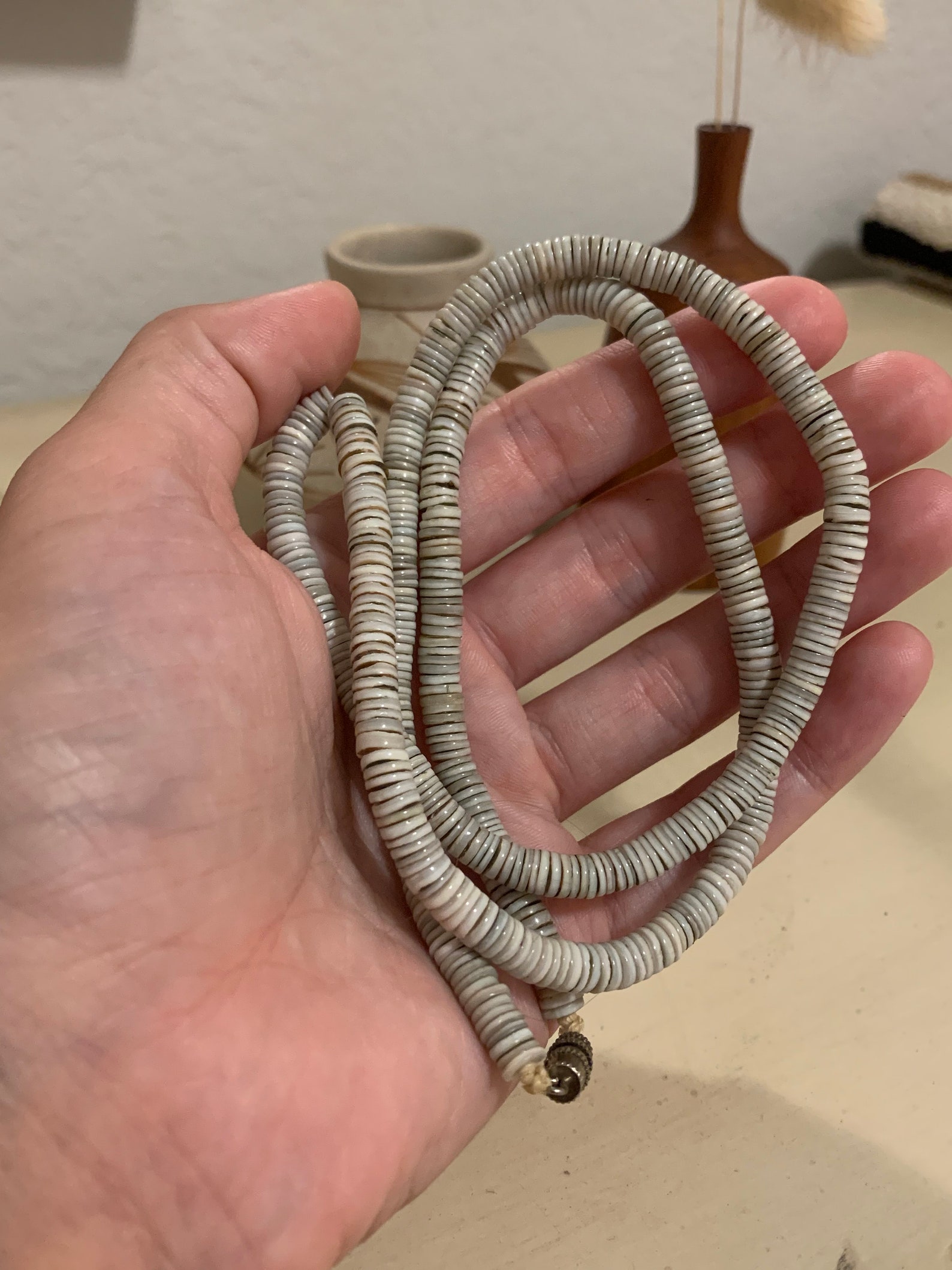 Vintage Heishi Beaded Necklace,handmade Necklace,old Pawn Heishi,single ...