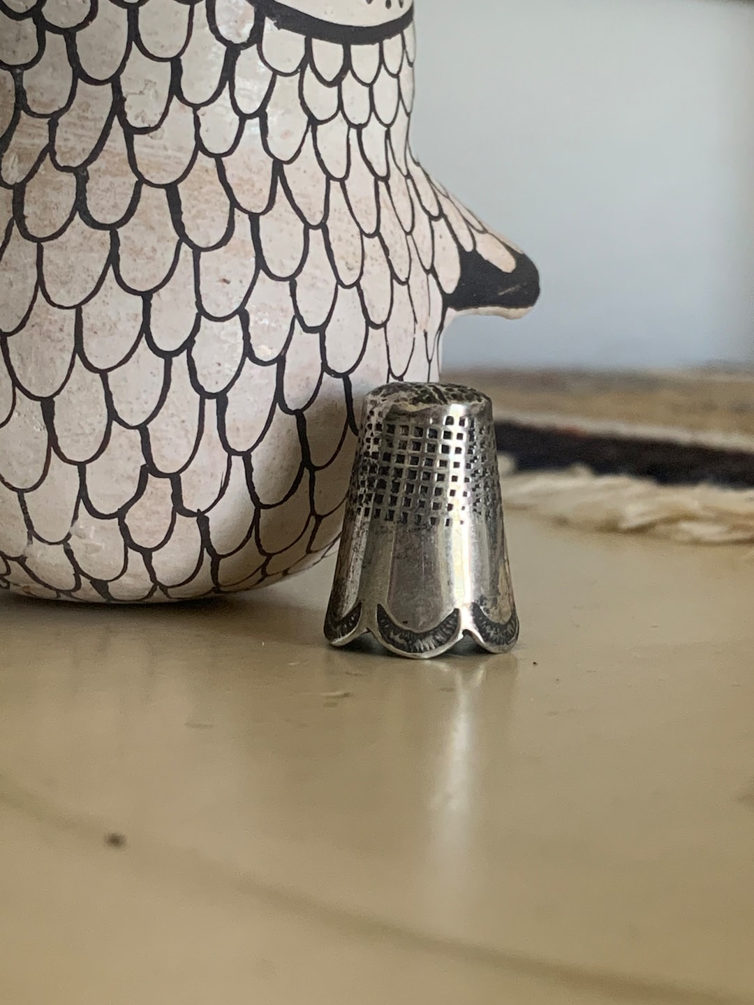 Sterling Silver Native American Thimble,sewing,sewing Materials,native ...