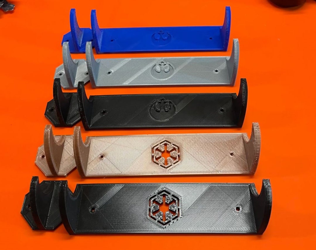 New Best Lightsaber Horizontal Wall Mount With Rebel & Empire - Etsy