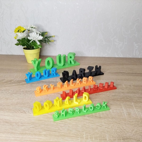 Dual Name Illusion - Etsy