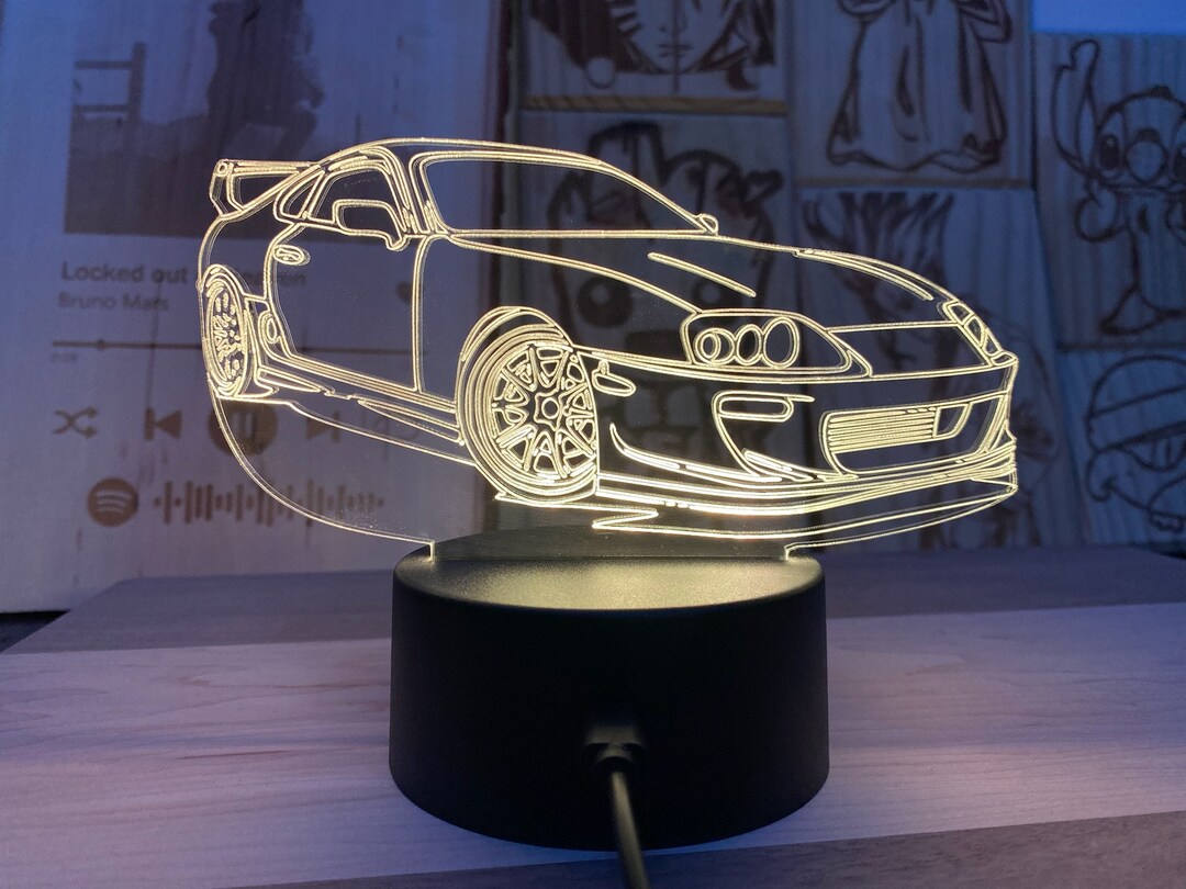 MK4 Supra Acrylic LED Night Light, Desk Lamp - Etsy