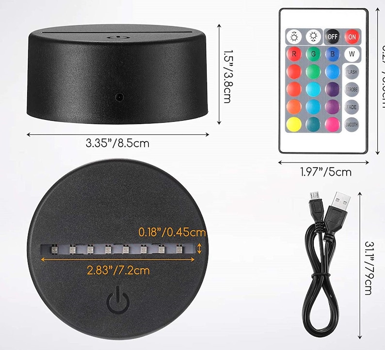 Lilo and Stitch Acrylic LED Night Light, Desk Lamp - Etsy