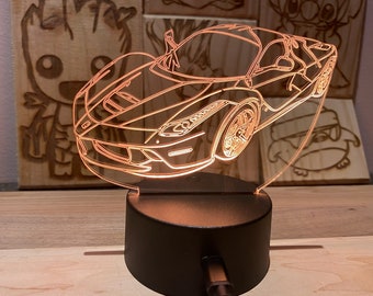 Ferrari Night Light - Etsy