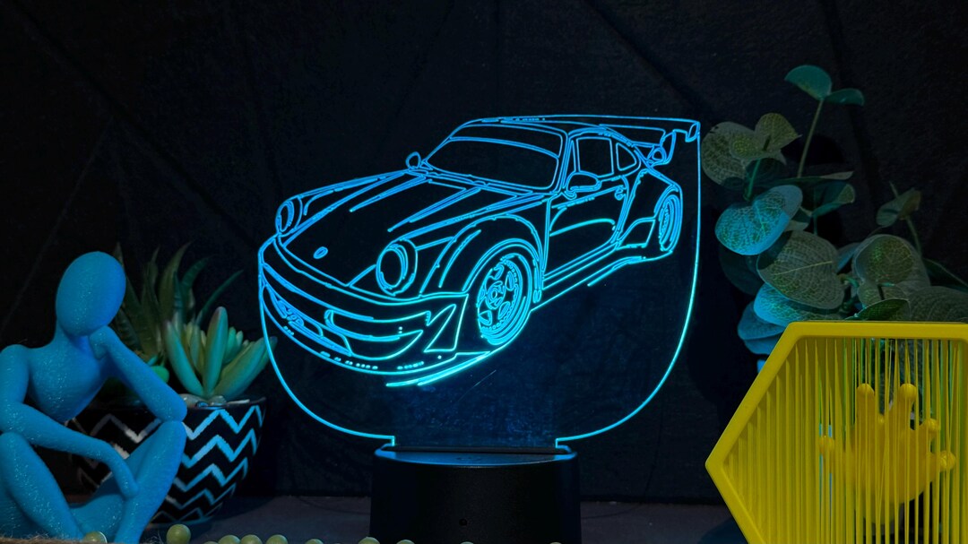 RWB 911 GT3 RS Acrylic LED Night Light, Desk Lamp - Etsy