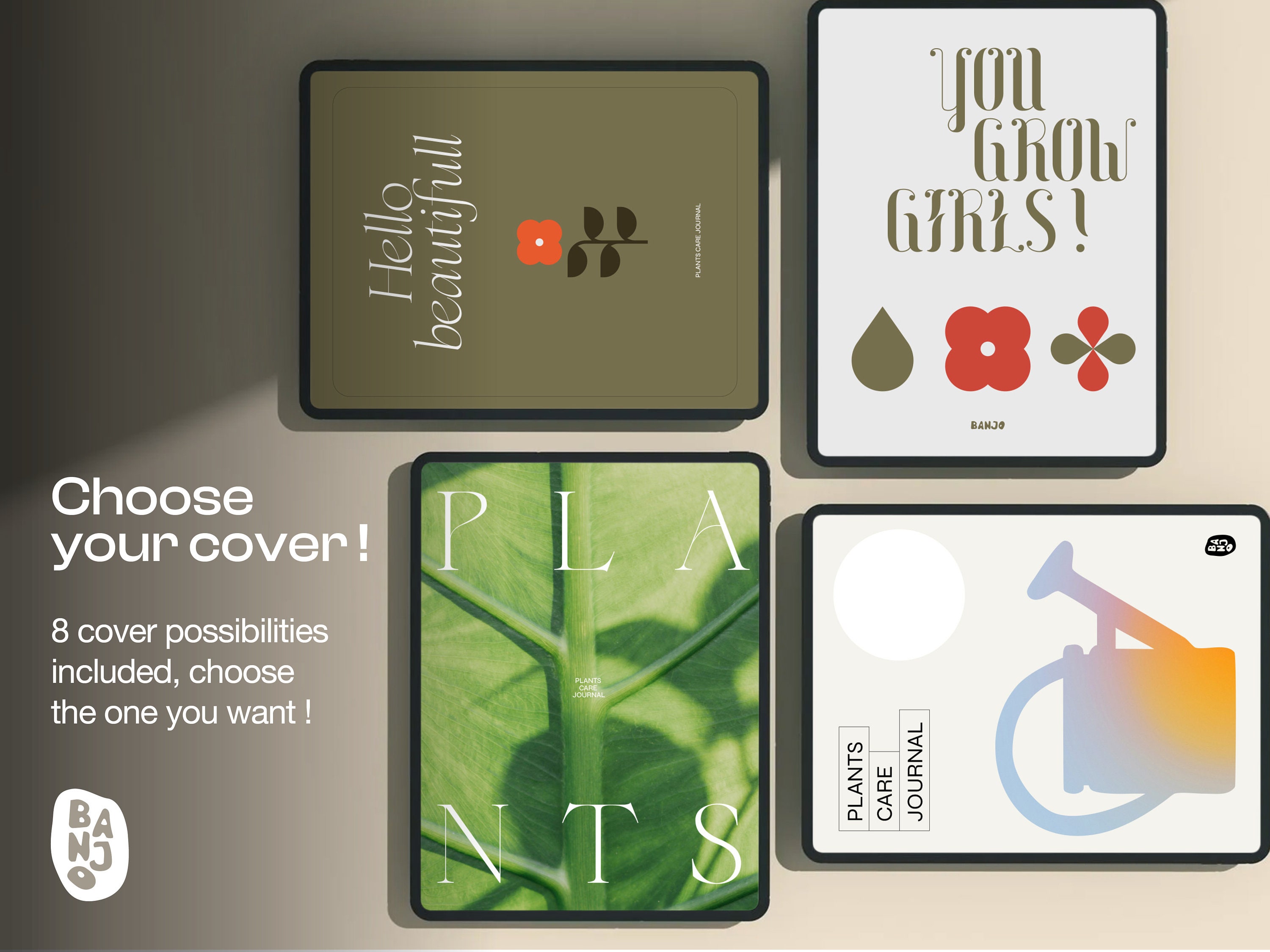 Digital Plants Care Journal / Houseplants Care Planner Journal, PDF ...