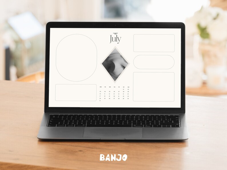 20222023 Minimal Desktop Organizer Black and White Desktop - Etsy