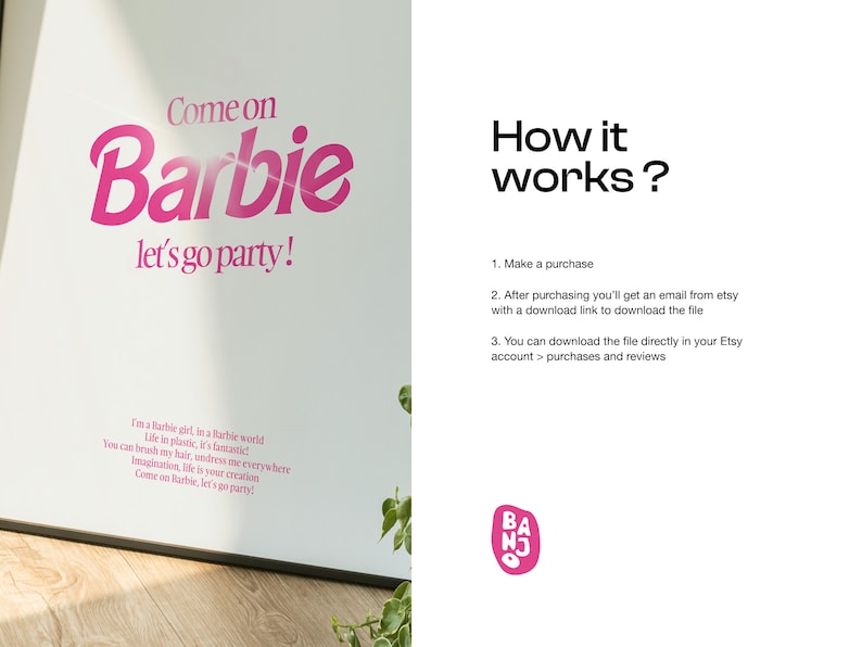 Barbie Poster / Barbie Girl Poster Barbie Quote Print Pop Culture Print ...