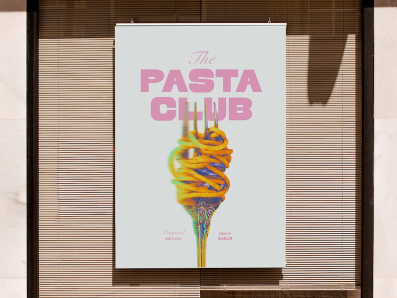 Spaghetti Poster / Pasta Poster / Italian Food Art Print / - Etsy