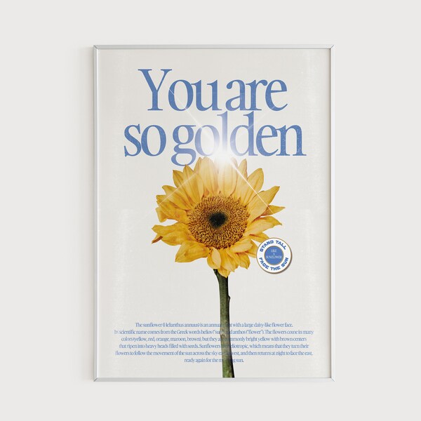 Sunflower Poster - Etsy