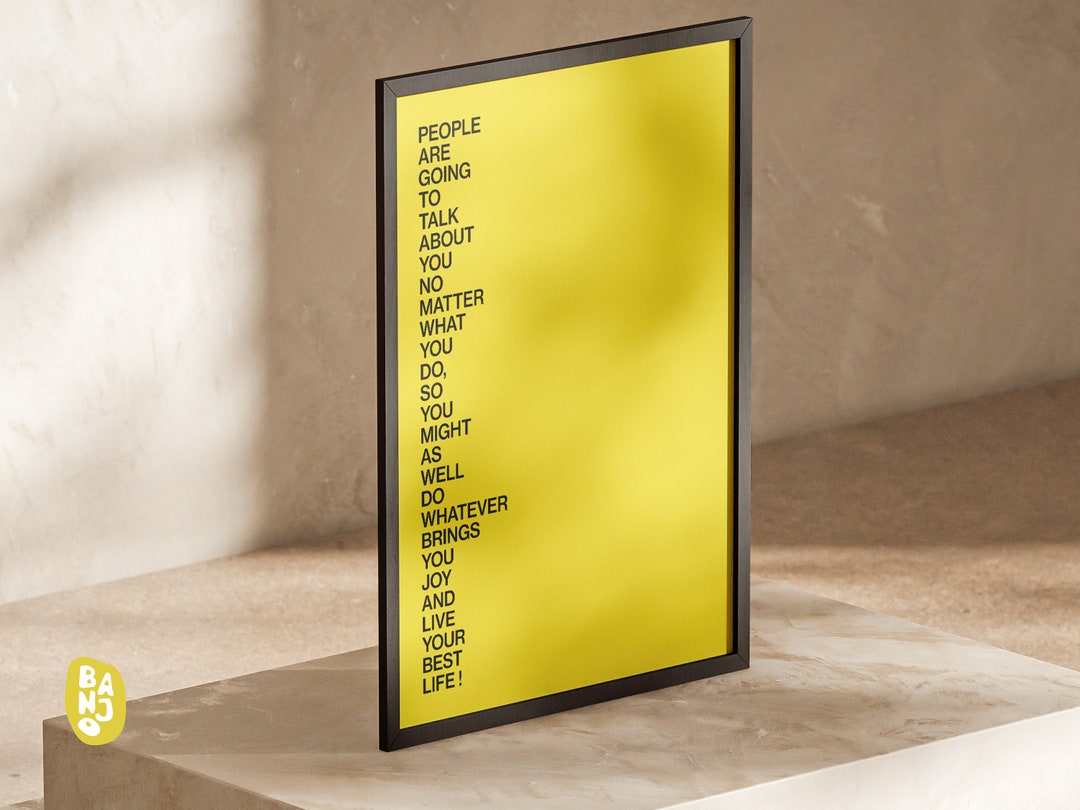 Self Motivation Quote Poster, Motivation Print, Minimal Wall Print ...