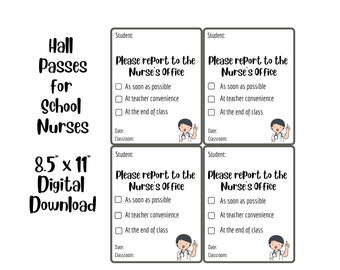 Health Office Pass - Etsy