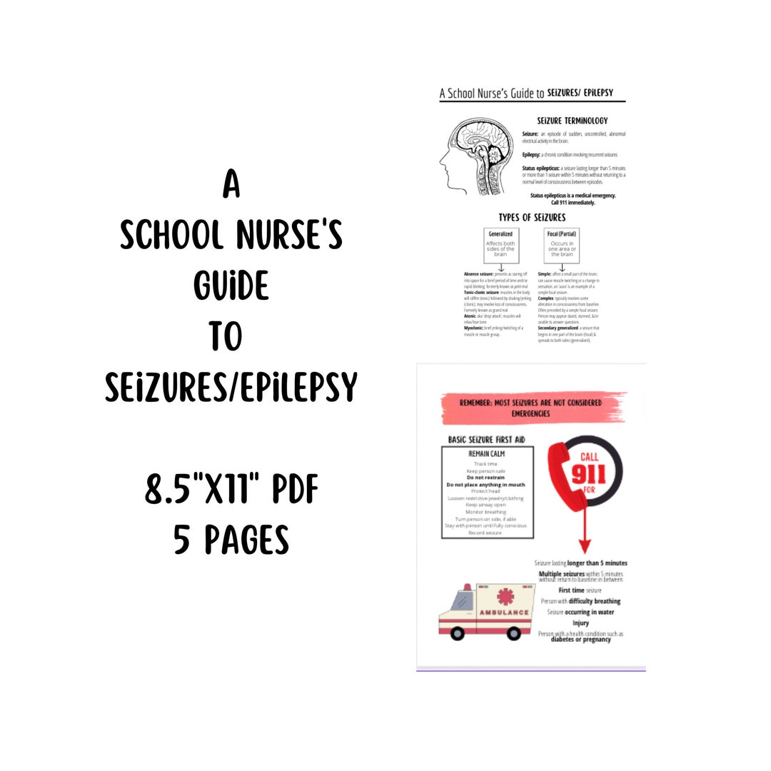 A School Nurse's Guide to Seizures/epilepsy - Easy to Understand ...