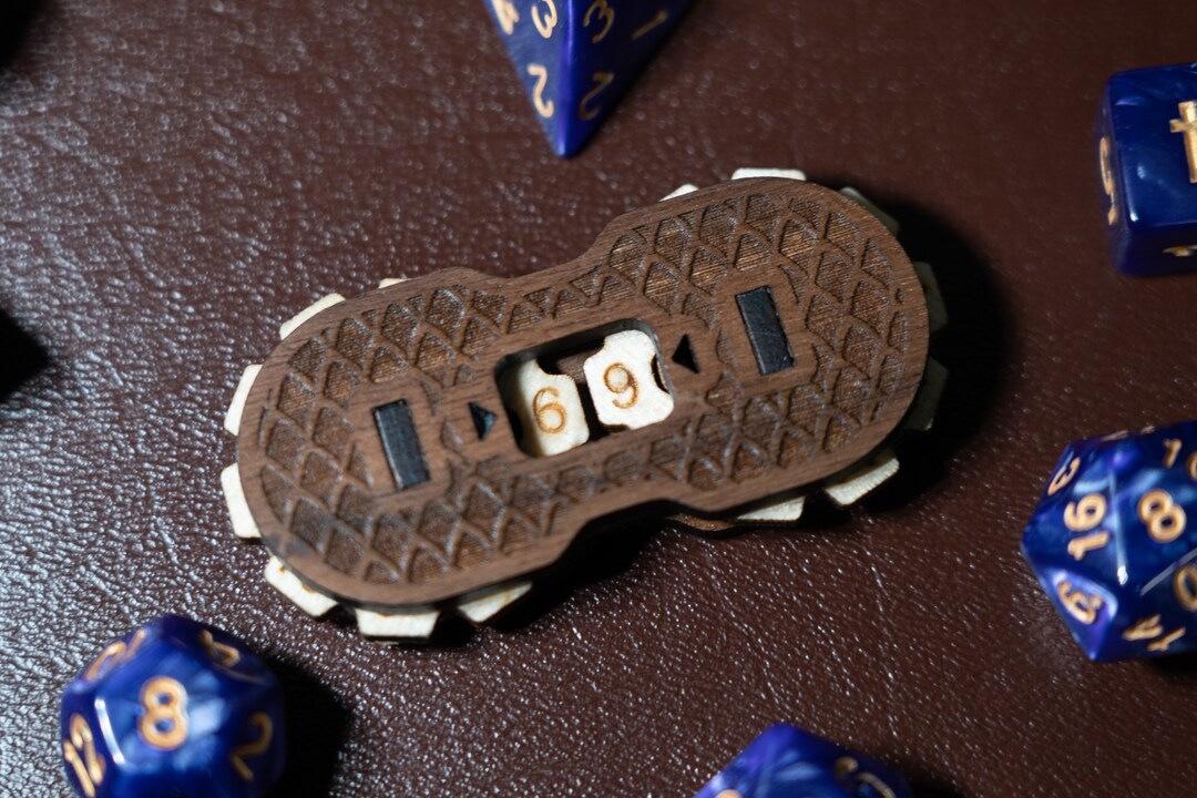 Trading Card Game Life Tracker Walnut and Birch Table Top Gaming - Etsy