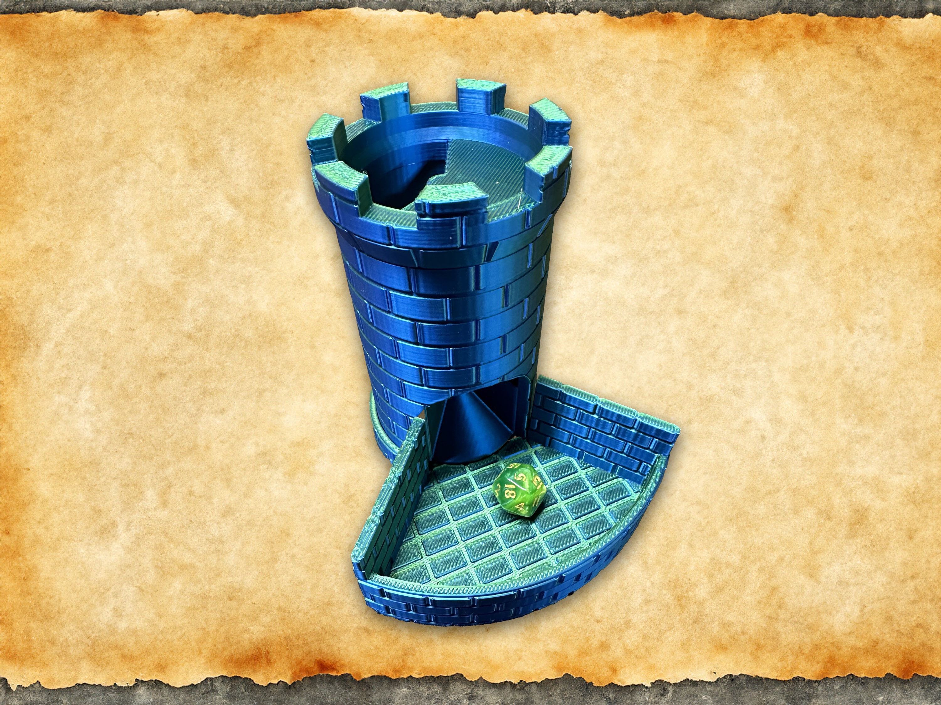 Small Medieval-inspired 3D Printed Mini Dice Tower Choose - Etsy