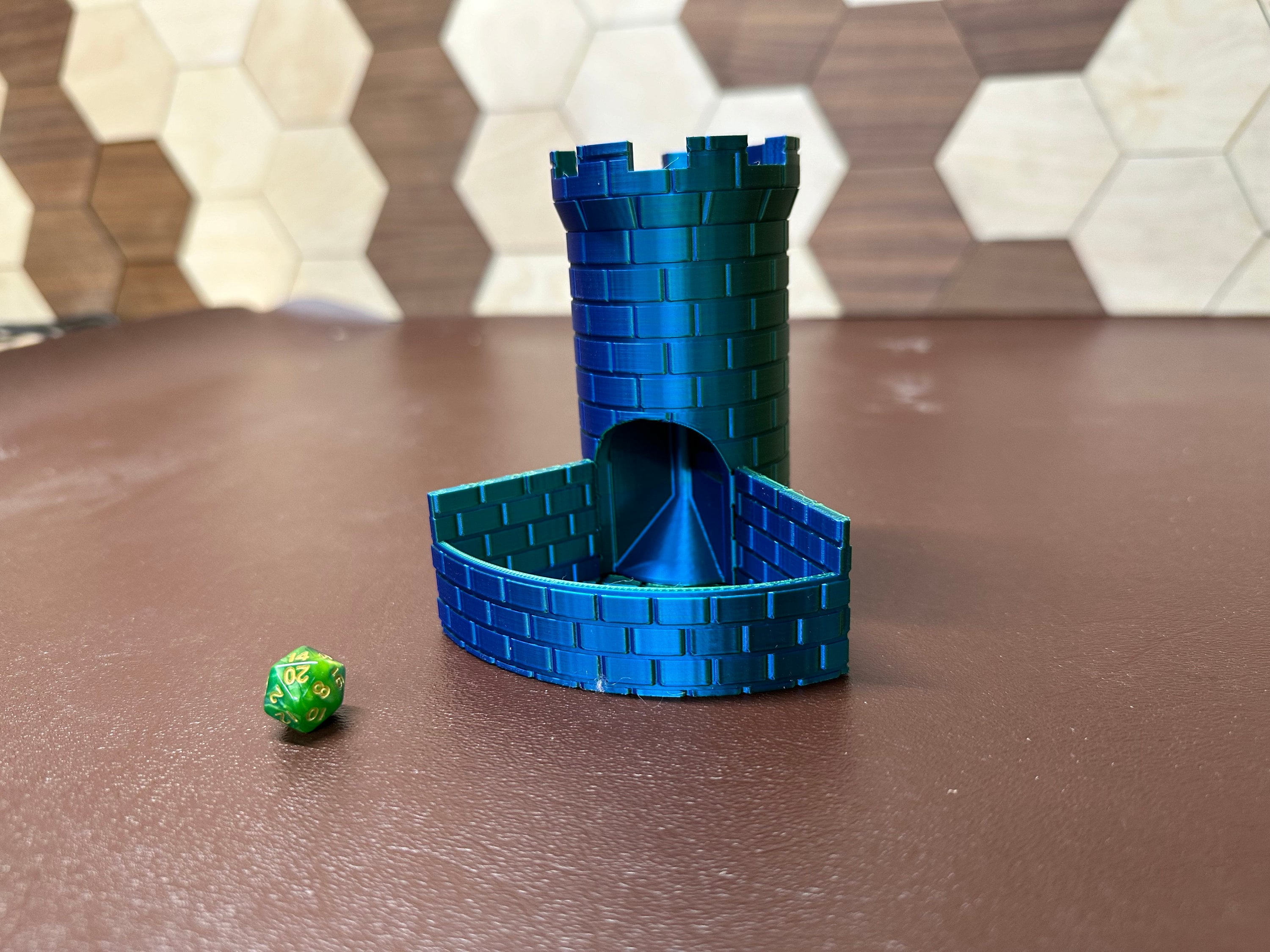 Small Medieval-inspired 3D Printed Mini Dice Tower Choose - Etsy