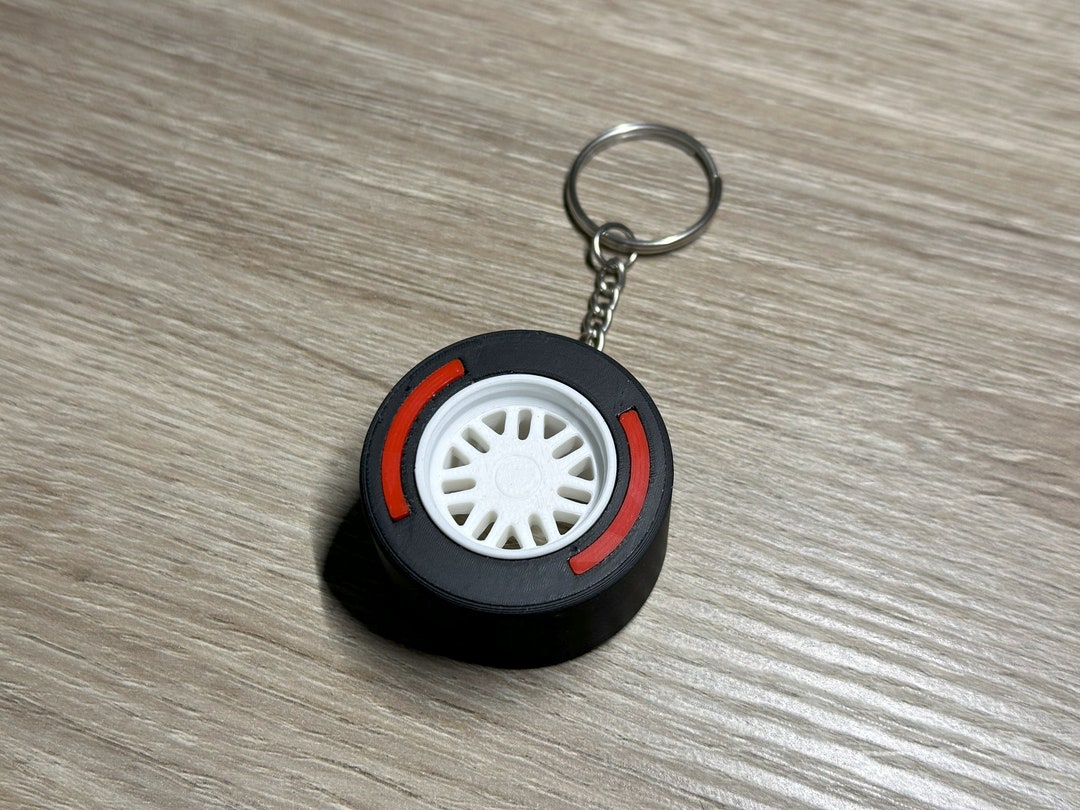 Miniature Racing Tire Keychain - Ideal for Nascar, F1, and Motorsports ...