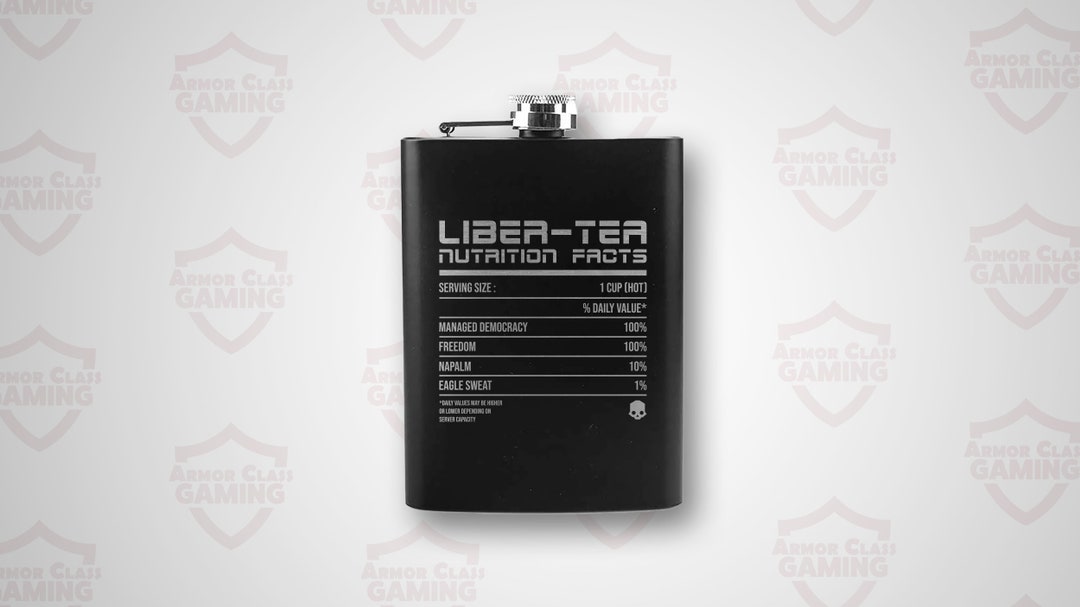 Liber-tea Nutrition Facts 8oz Flask - Black Stainless Steel - HD2 Video ...