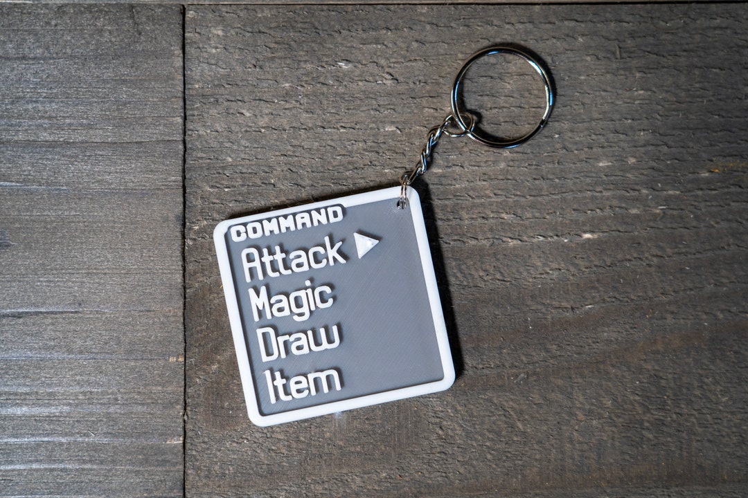 Fantasy Style RPG Battle Menu Keychain - Video Game Nostalgia - Etsy