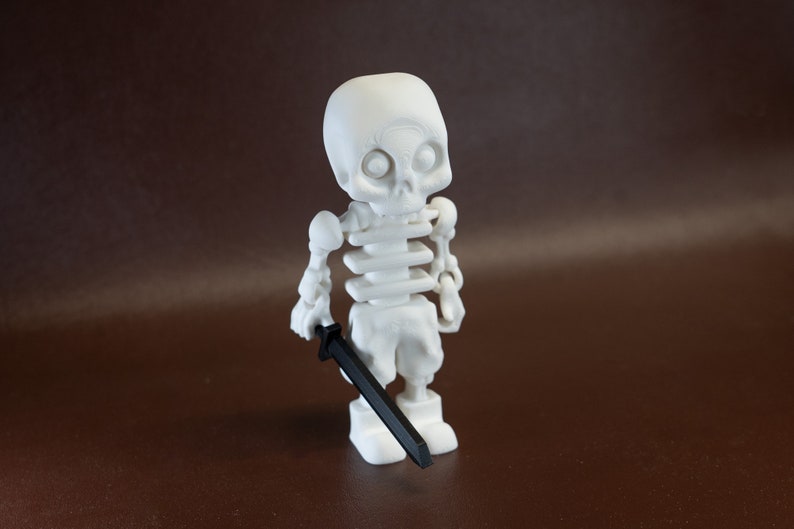 Desk Guardians: Flexible Skeleton With Swappable Scimitar, Dagger ...