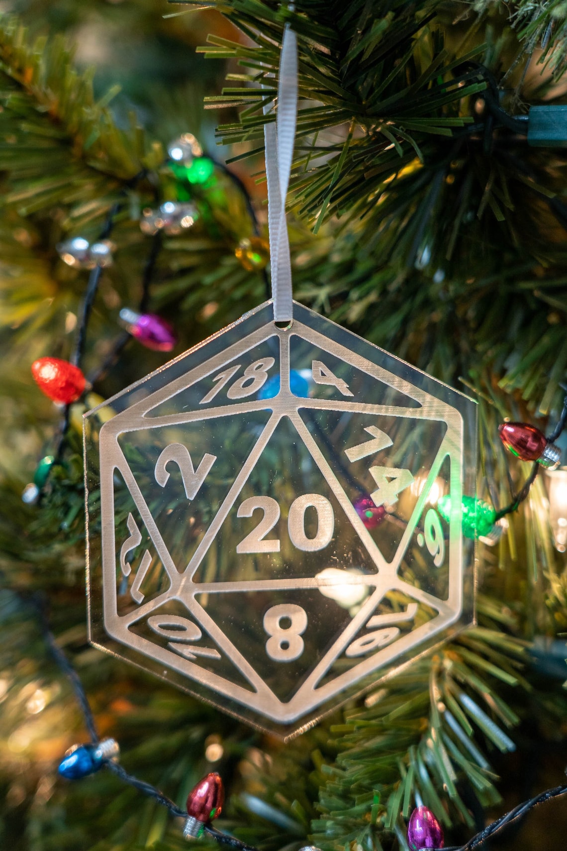 D20 Christmas Tree Ornament Pass Tabletop Gaming - Etsy