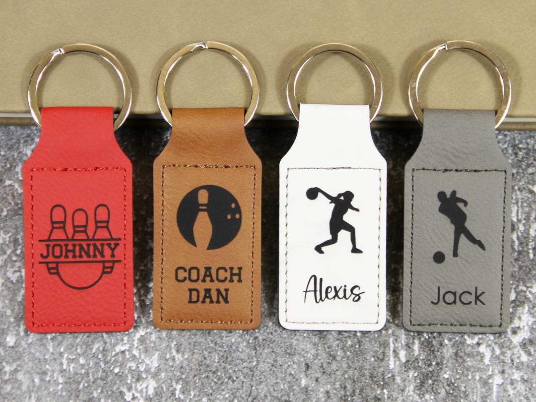Engraved Custom Bowling Keychain, Bowling Team Gifts Bulk, Bowling ...
