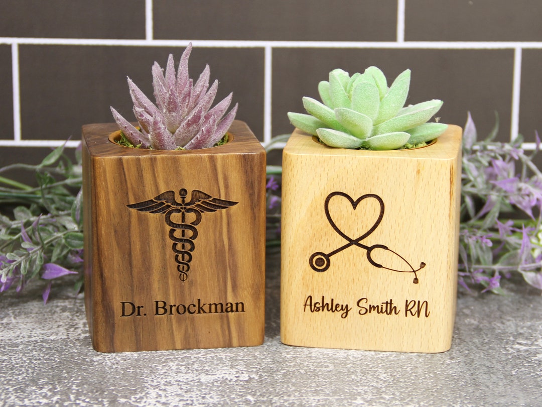 Engraved Personalized Medical Gift Planter, Doctor Gift, Nurse Gift ...
