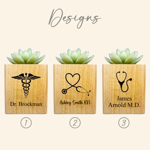 Engraved Personalized Medical Gift Planter, Doctor Gift, Nurse Gift ...