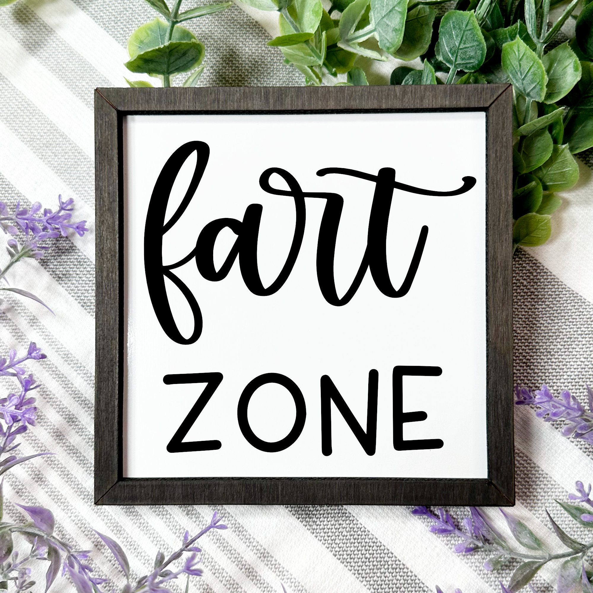 Laser Engraved Funny Bathroom Sign Modern Farmhouse Style - Etsy