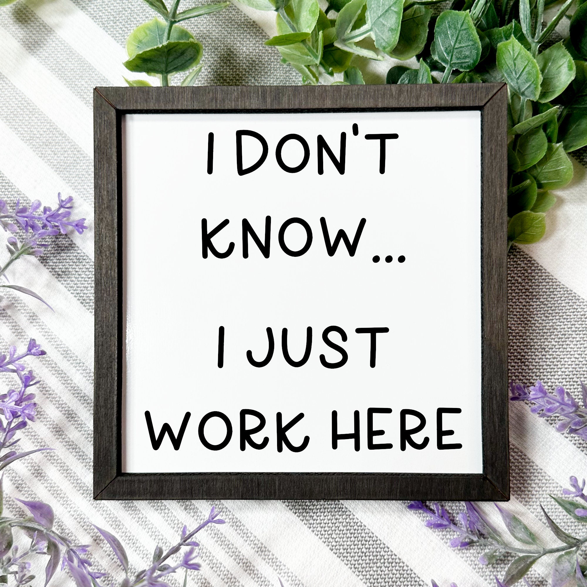 Laser Engraved Funny Office Sign Modern Farmhouse Style - Etsy