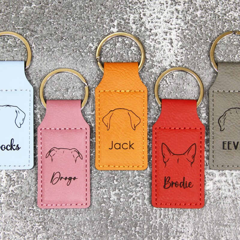 Dog Keychain - Etsy