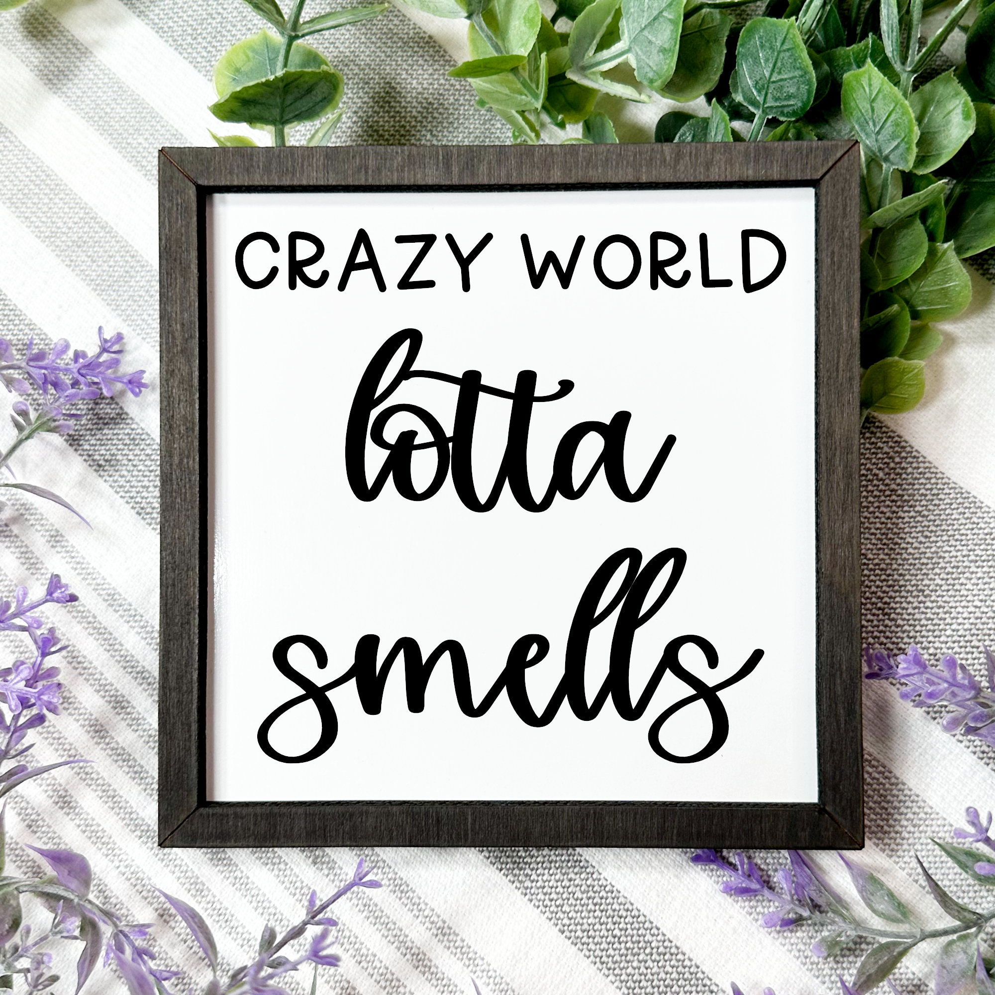 Laser Engraved Funny Bathroom Sign Modern Farmhouse Style - Etsy