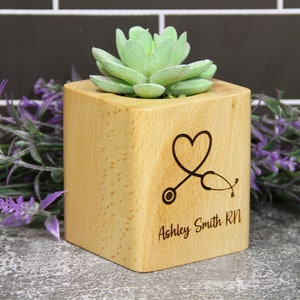 Engraved Personalized Medical Gift Planter, Doctor Gift, Nurse Gift ...