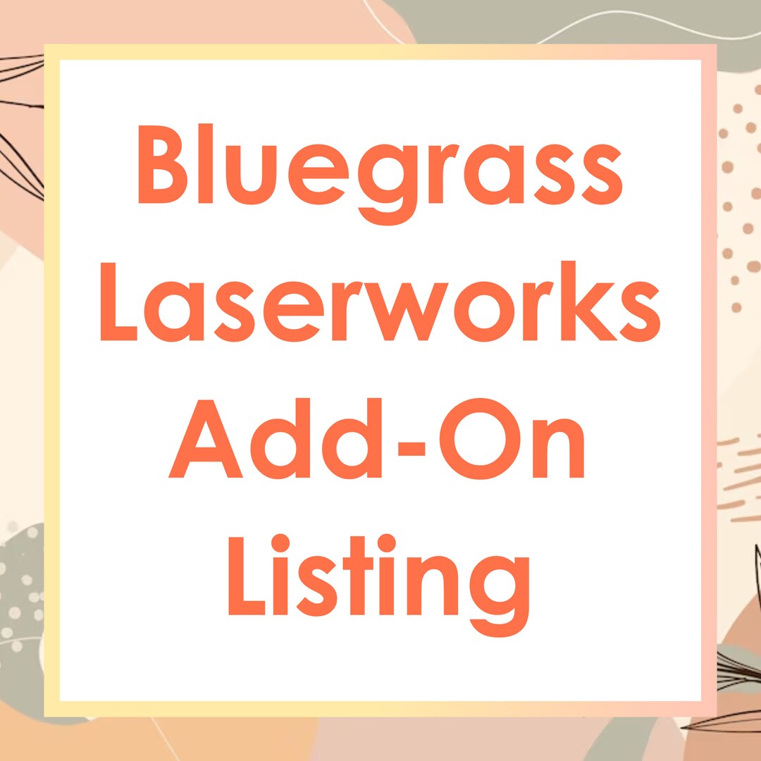 Add-on Listing - Etsy