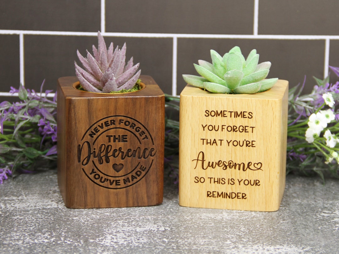 Engraved Appreciation Gift Planter, Sometimes You Forget That You're ...