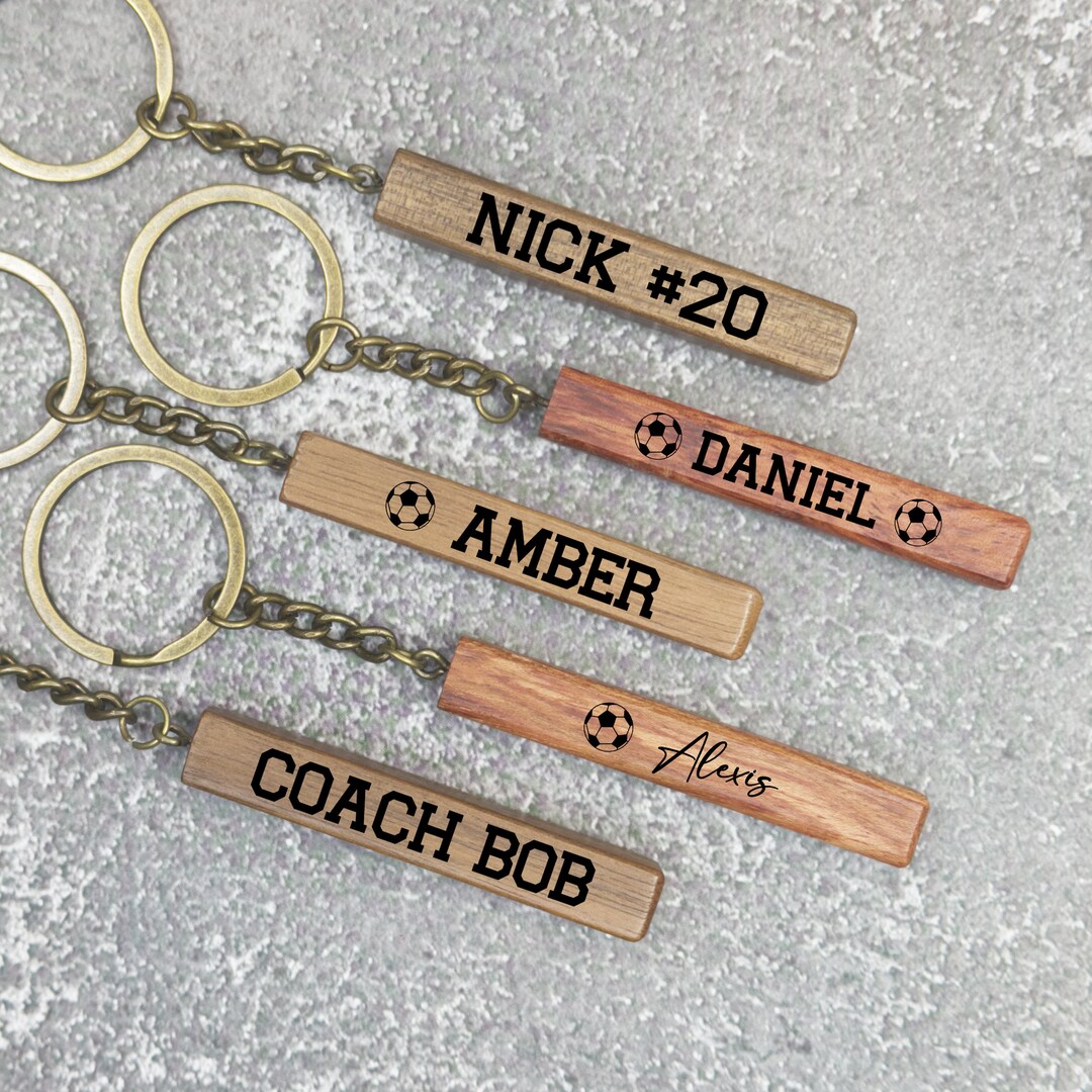 Engraved Soccer Keychain, Soccer Team Gifts, Soccer Senior Night Gifts ...