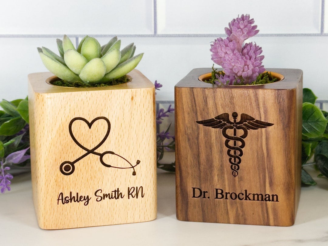 Engraved Personalized Medical Gift Planter Doctor Gift Nurse - Etsy