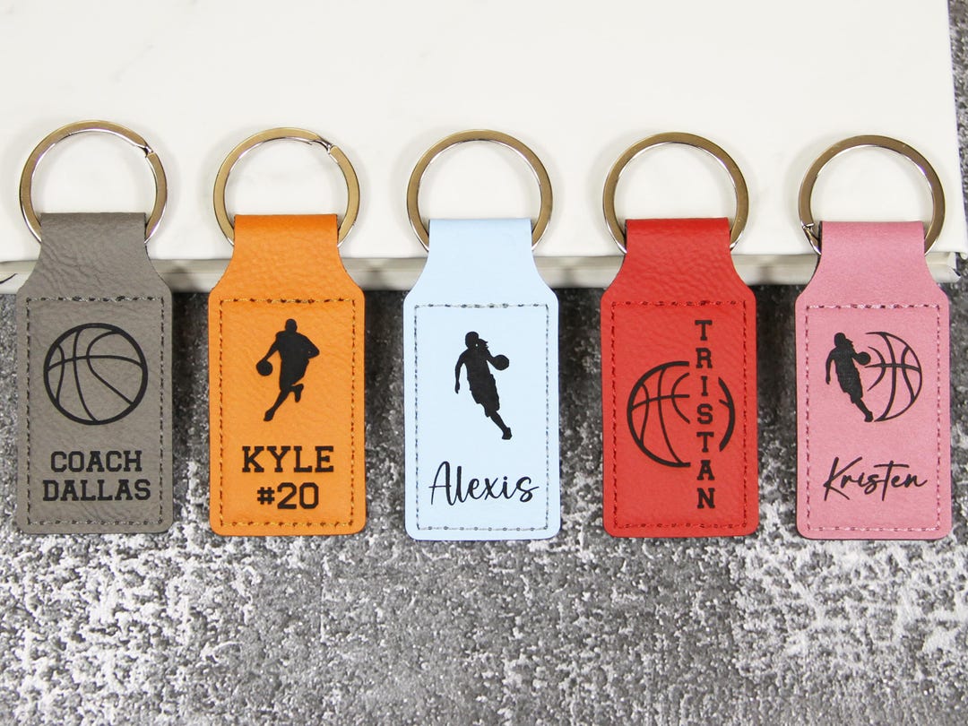Engraved Custom Basketball Keychain, Bulk Basketball Team Gifts Bulk ...