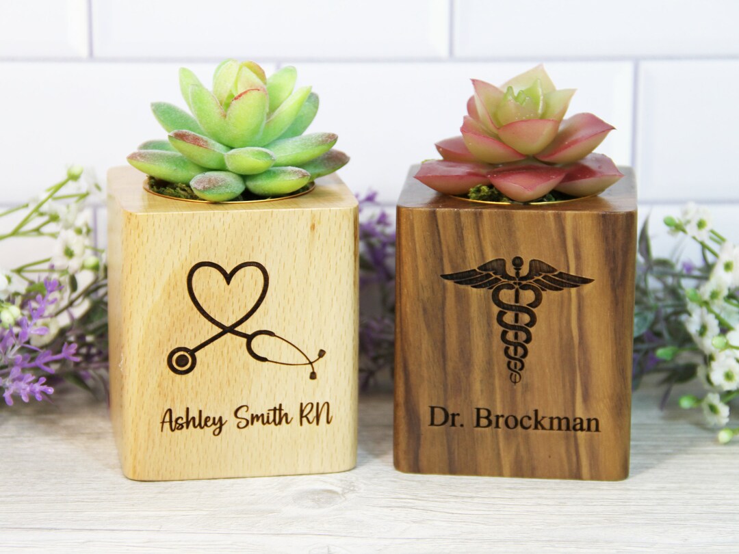 Engraved Personalized Medical Gift Planter, Doctor Gift, Nurse Gift ...
