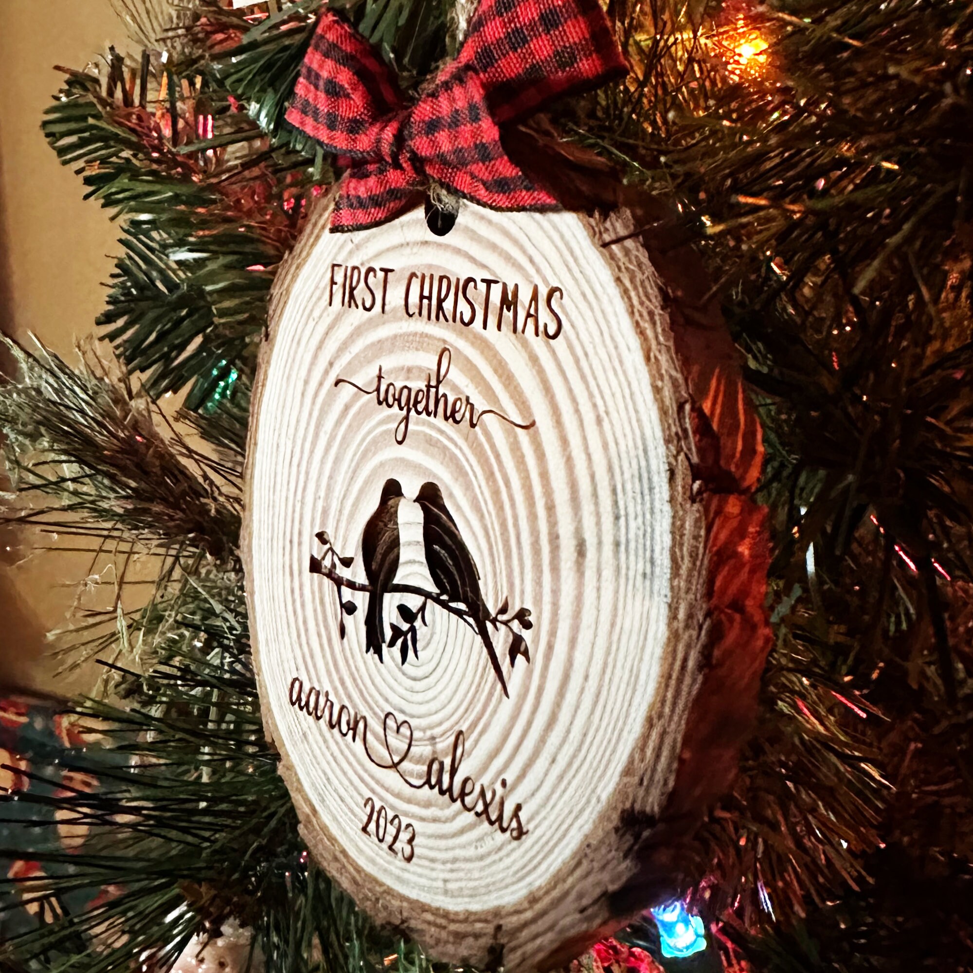Engraved Personalized First Christmas Together Ornament, Personalized ...