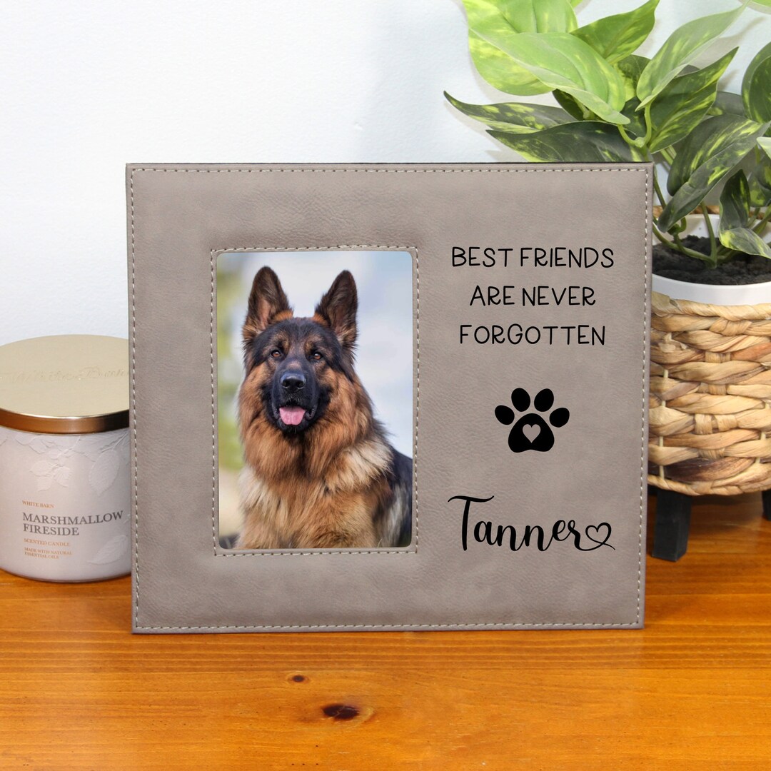 Personalized Engraved Dog Picture Frame Cat Memorial Gift Dog Memorial ...