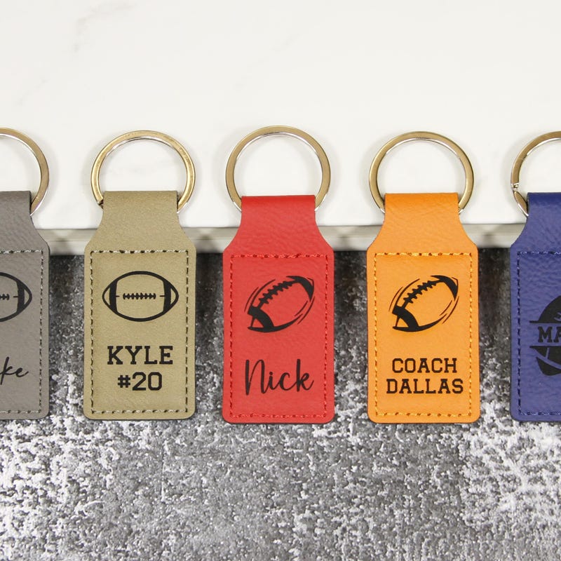 Football Keychain - Etsy