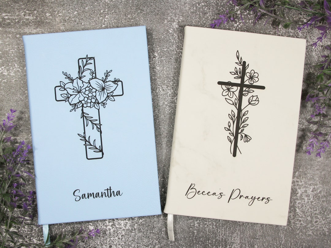 Faith Gift Personalized Faith Journal With Cross Engraved, Bulk Gifts ...
