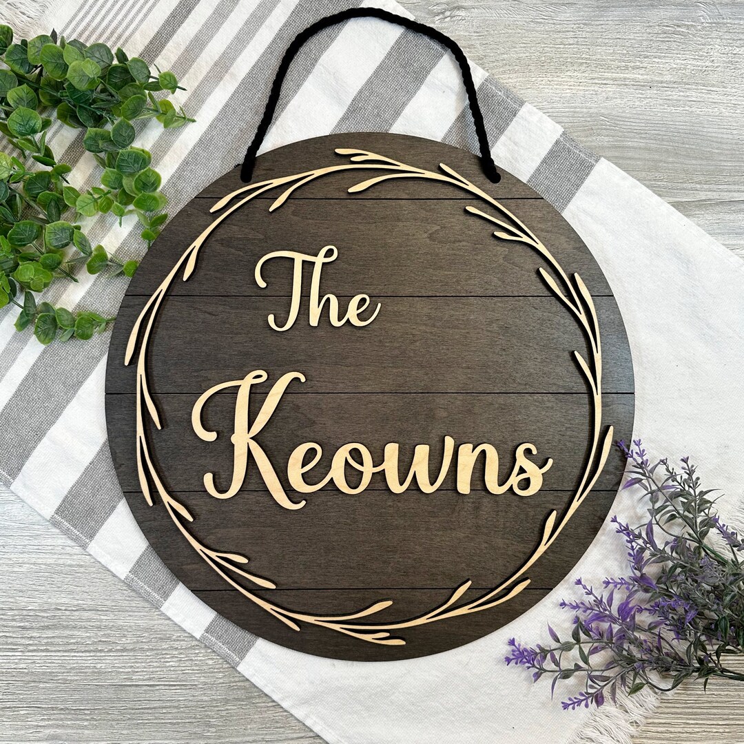 Laser Engraved Custom Welcome Signs Personalized Welcome - Etsy