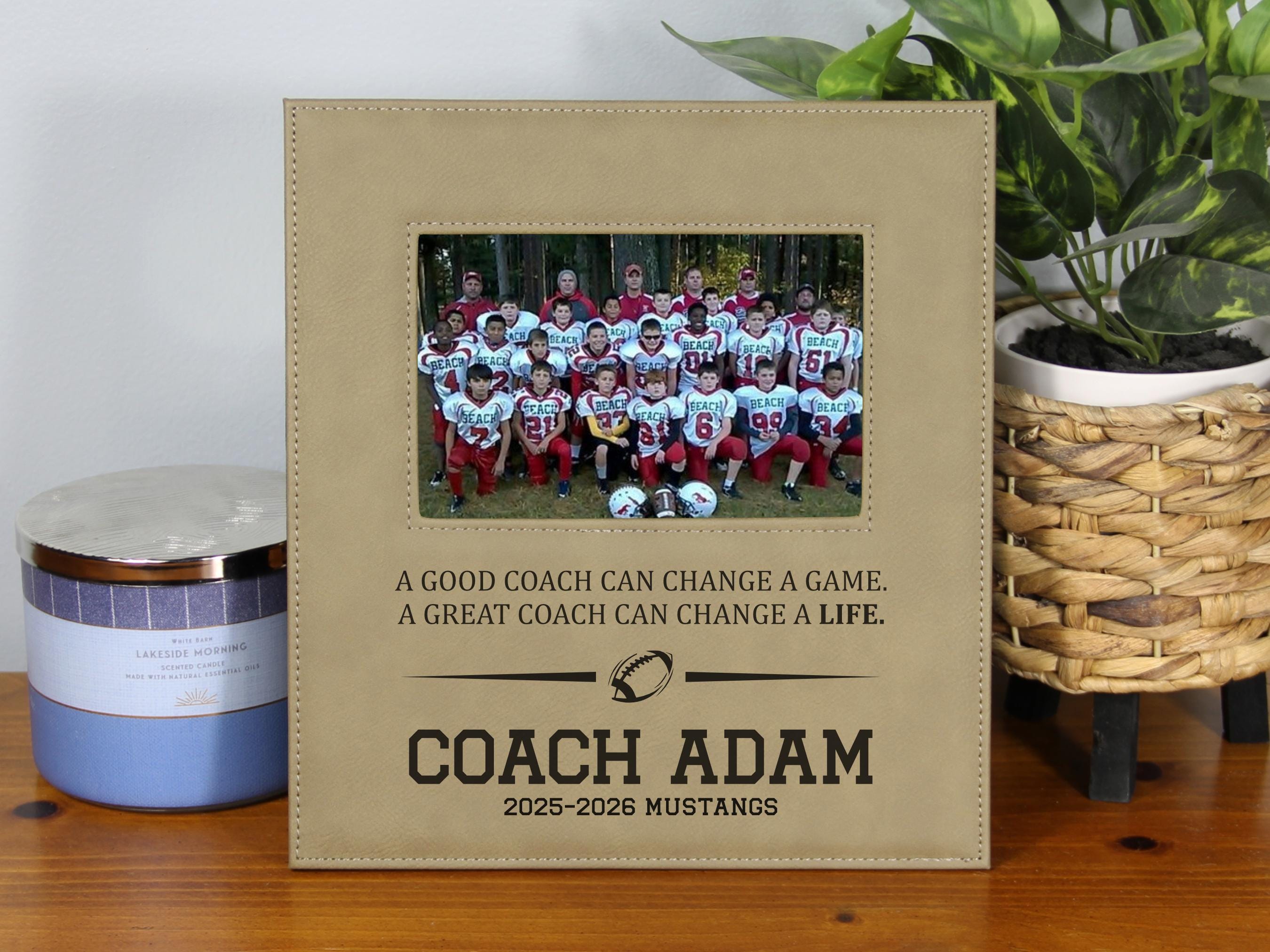 Engraved Football Coach Gift Football Coach Appreciation Gift Picture ...