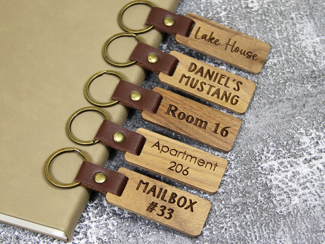 Engraved Custom Custom Apartment Keychain, Custom Mailbox Keychain ...