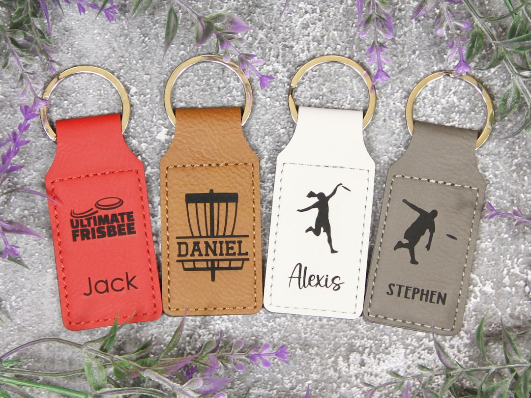 Bulk Discounts - Engraved Custom Ultimate Frisbee Keychain, Disc Golf ...