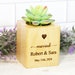 Engraved Personalized Wedding Gift Planter, Bridal Shower Gift ...