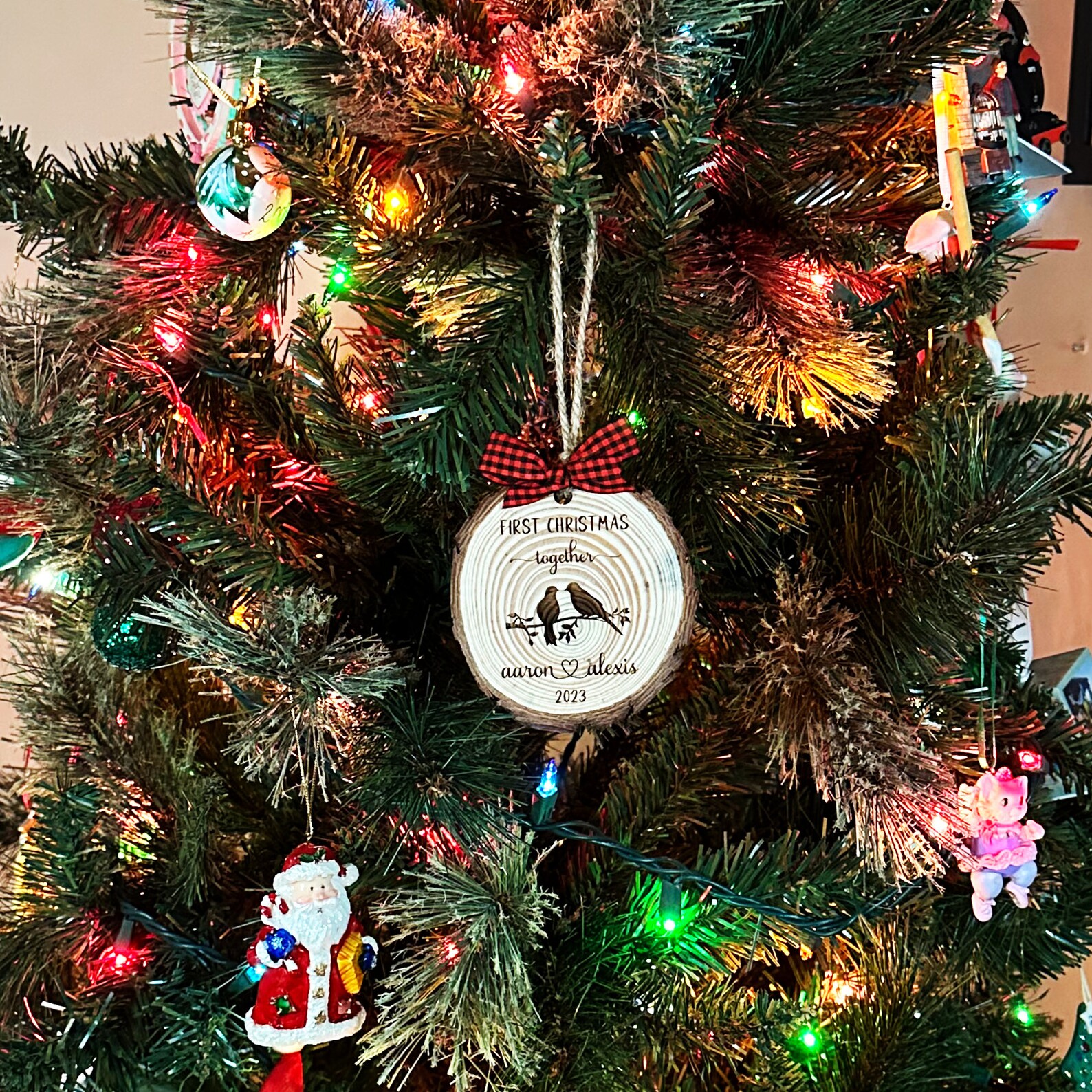 Engraved Personalized First Christmas Together Ornament, Personalized ...