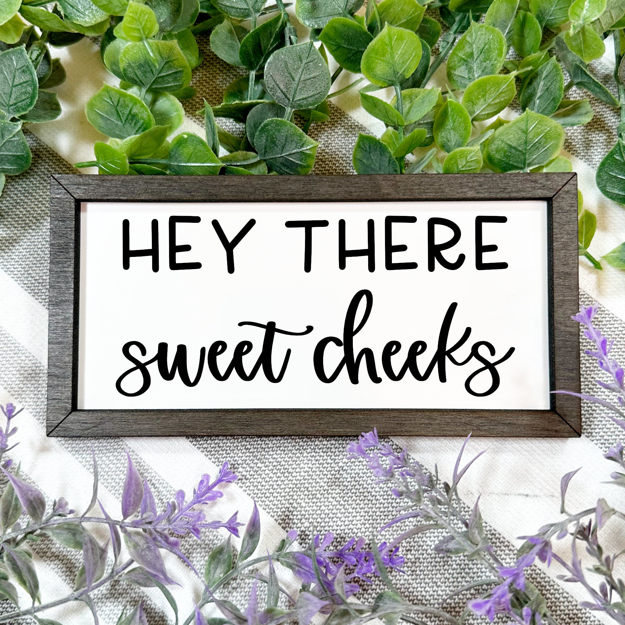 Laser Engraved Funny Bathroom Sign Modern Farmhouse Style - Etsy