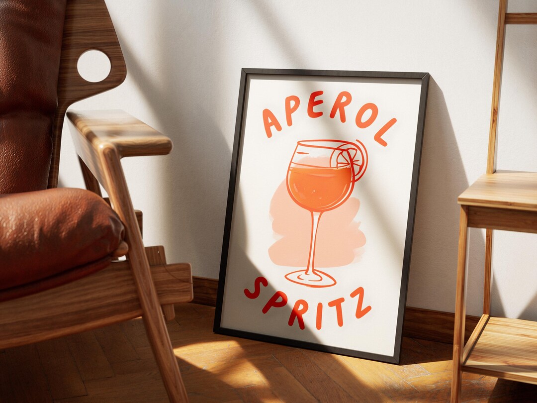 Chic Aperitivo Print: Modern Spritz Wall Art for Your Kitchen - Perfect ...